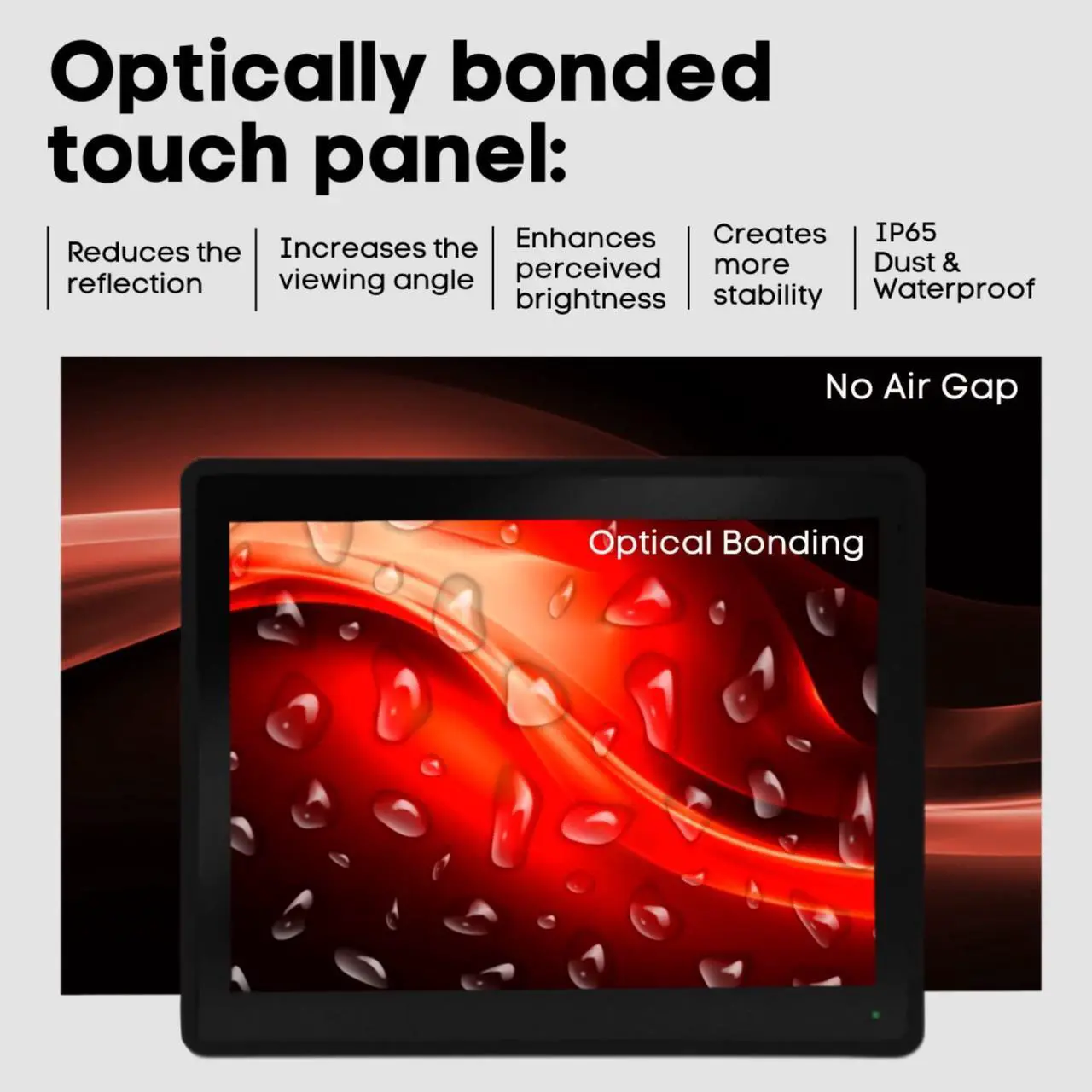 Faytech 12.1" High Brightness Capacitive IP65 Touch Screen Monitor ...