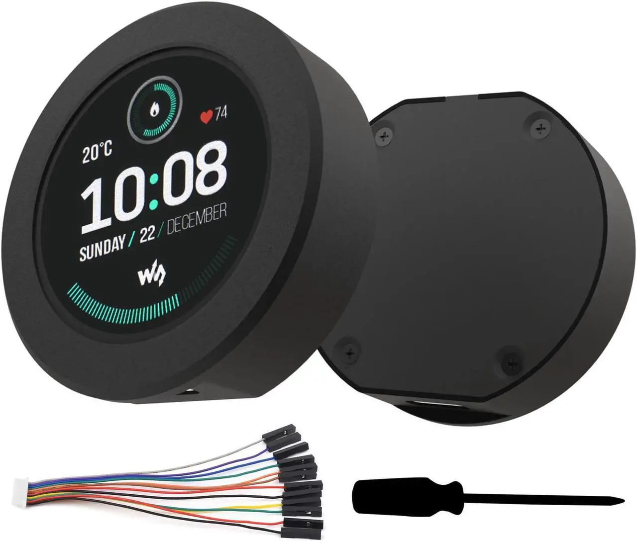 ESP32-S3 Development Board with 1.28inch IPS Round Touch LCD 240x240 Resolution and with CNC ...