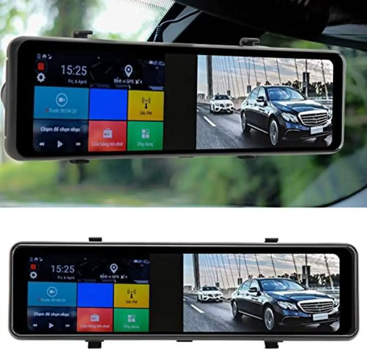 Car Rear View Mirror Camera,10.1in Mirror Cam HD 4K IPS Full Touch ...