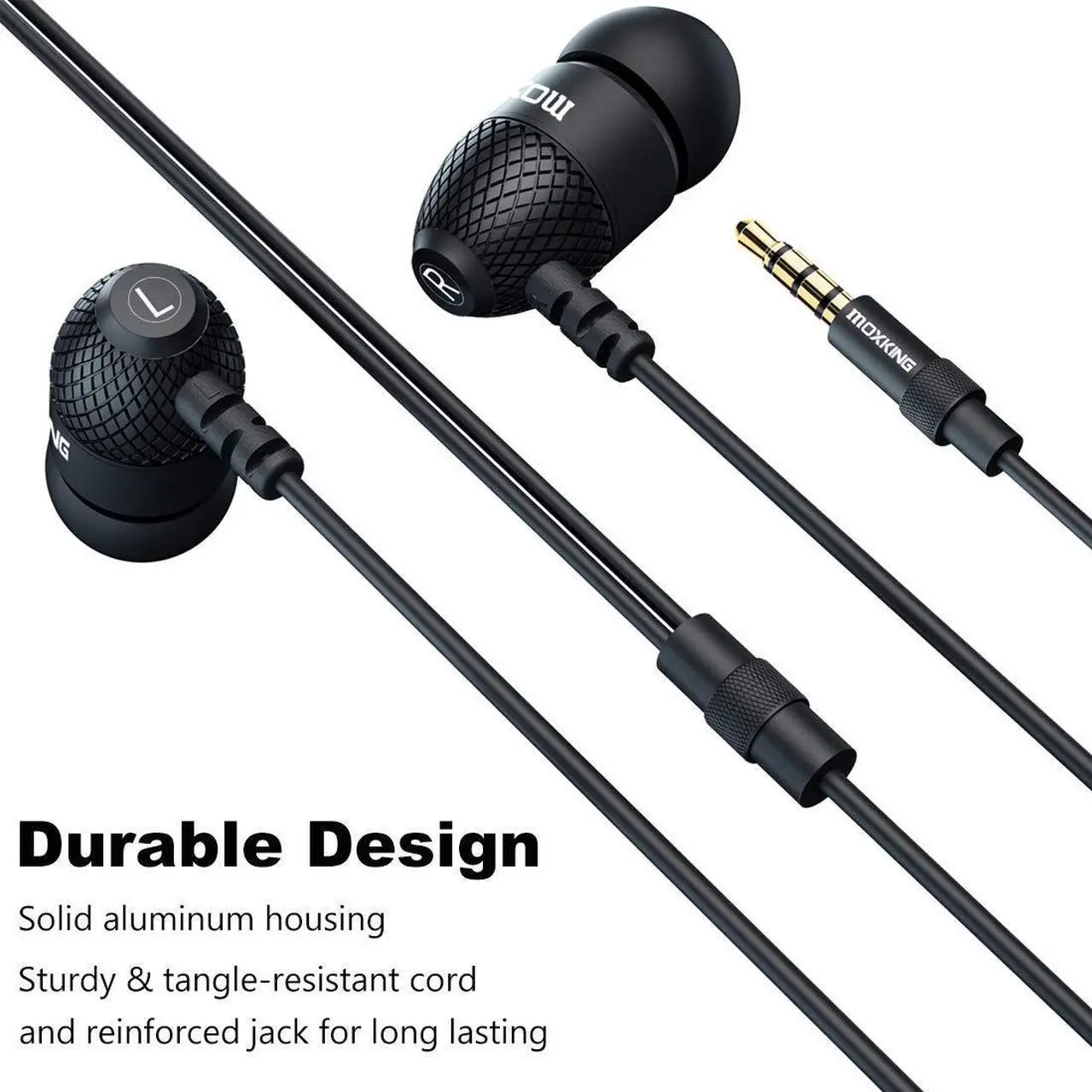 Joymiso Earbuds Headphones with 12Ft Extra Long Cord Length & Long Cord ...