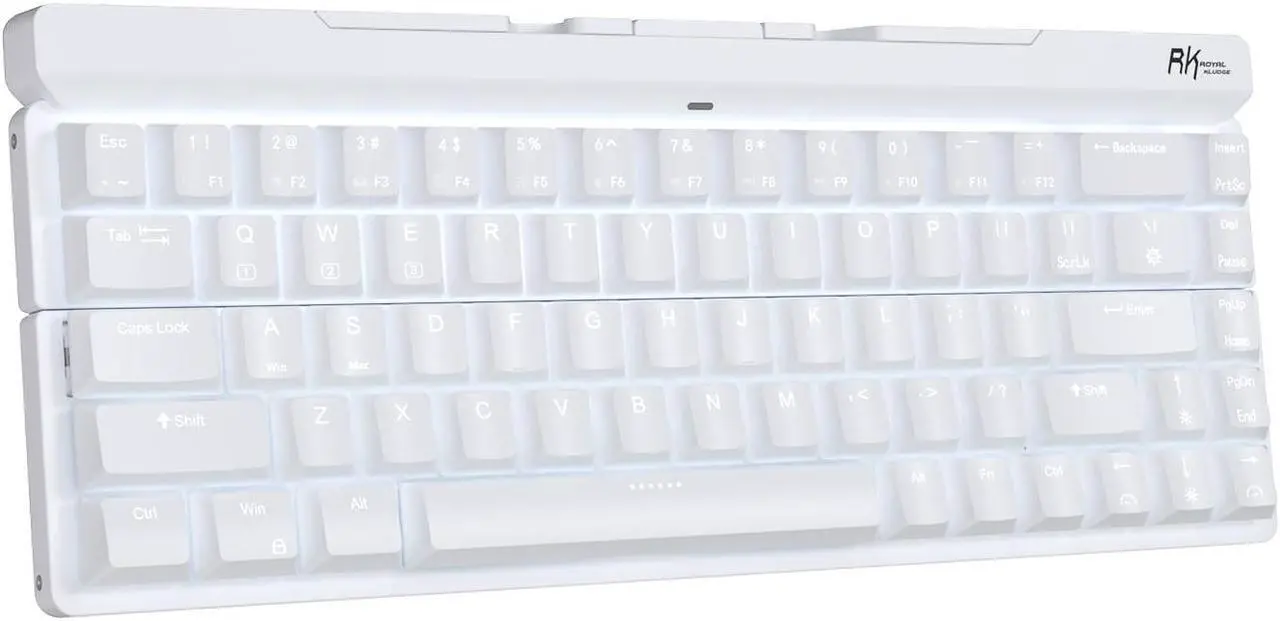 RK Royal Kludge RKF68 Foldable Mechanical Keyboard Dual Mode Wireless ...