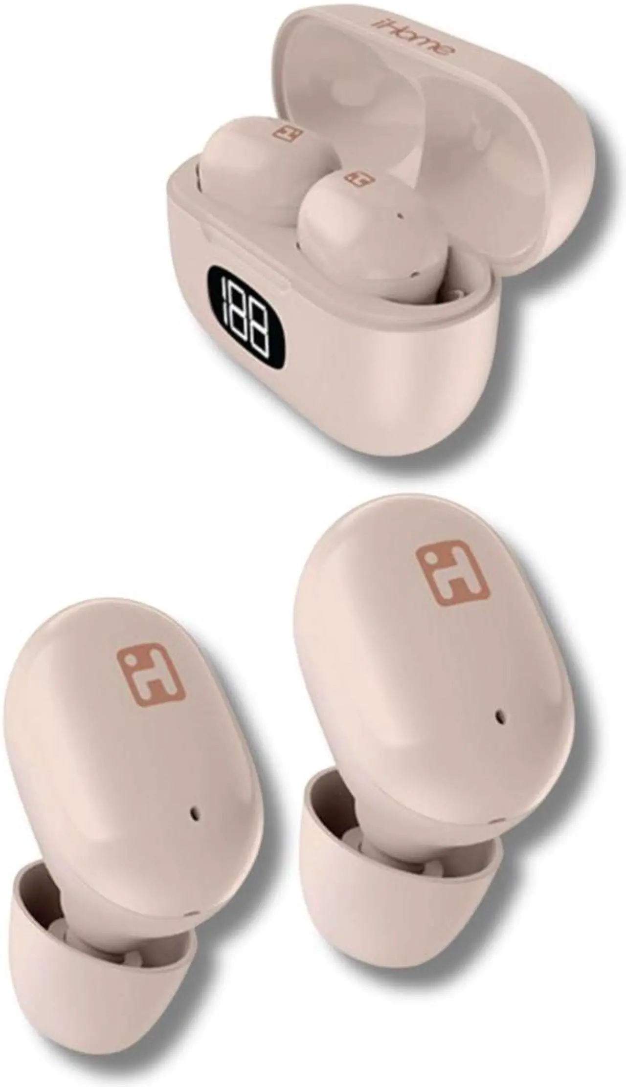 iHome XT-10 True Wireless Earbuds Beige Noise Canceling - Newegg.com