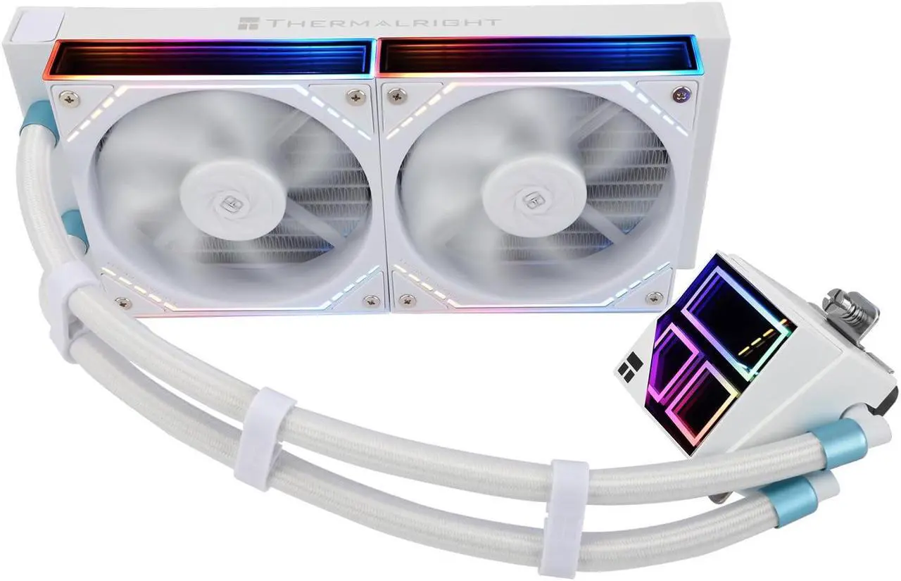 Thermalright Frozen Infinity 240 White CPU Aio Cooler,TL-M12W*2 PWM ...