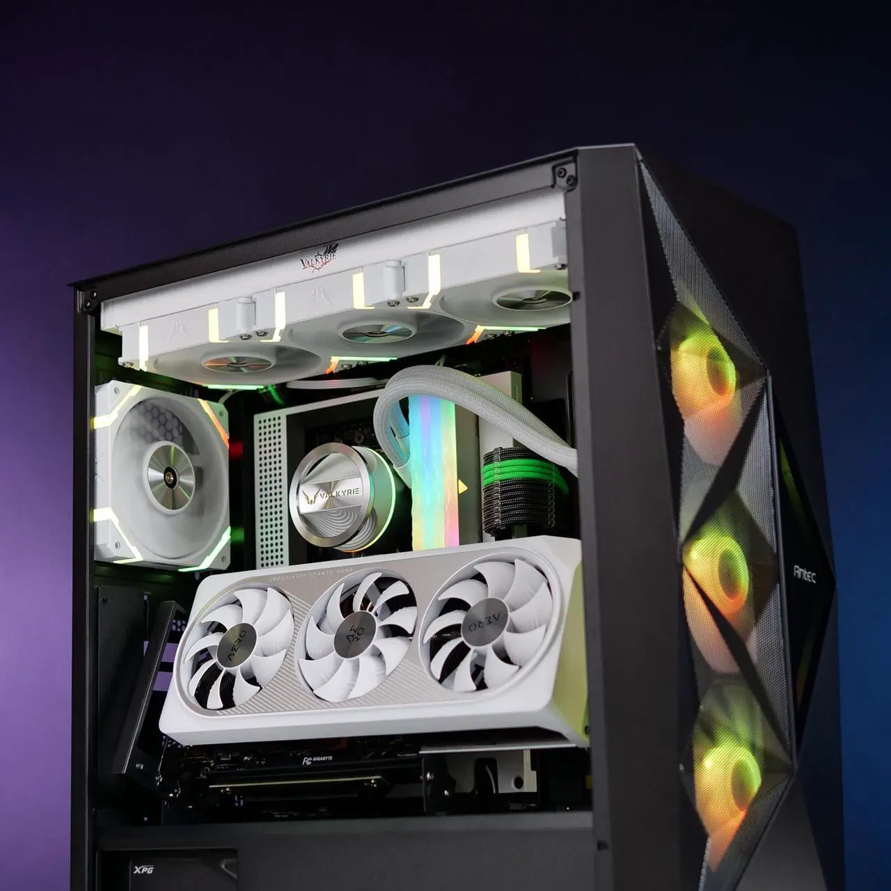 Valkyrie X12 White PC Case Fan - 120mm - High Performance - aRGB LED ...