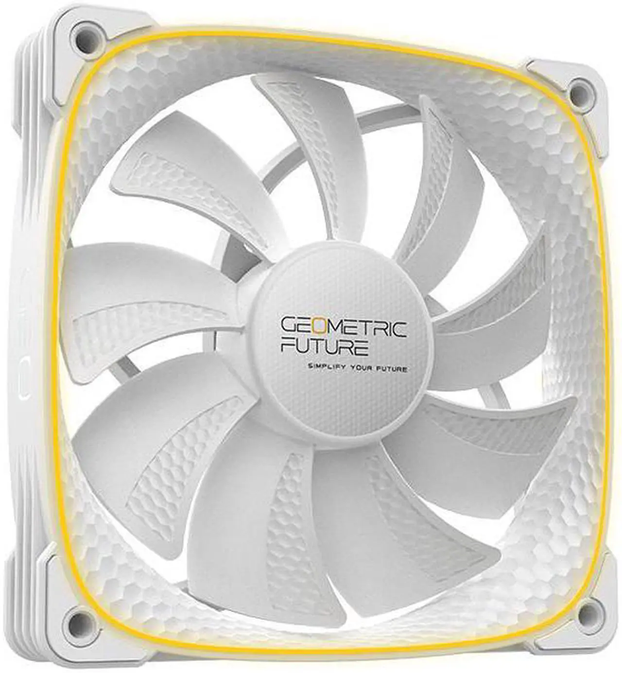 Geometric Future Squama 2503R Reverse blade RGB PWM fan -White-120mm-1 ...