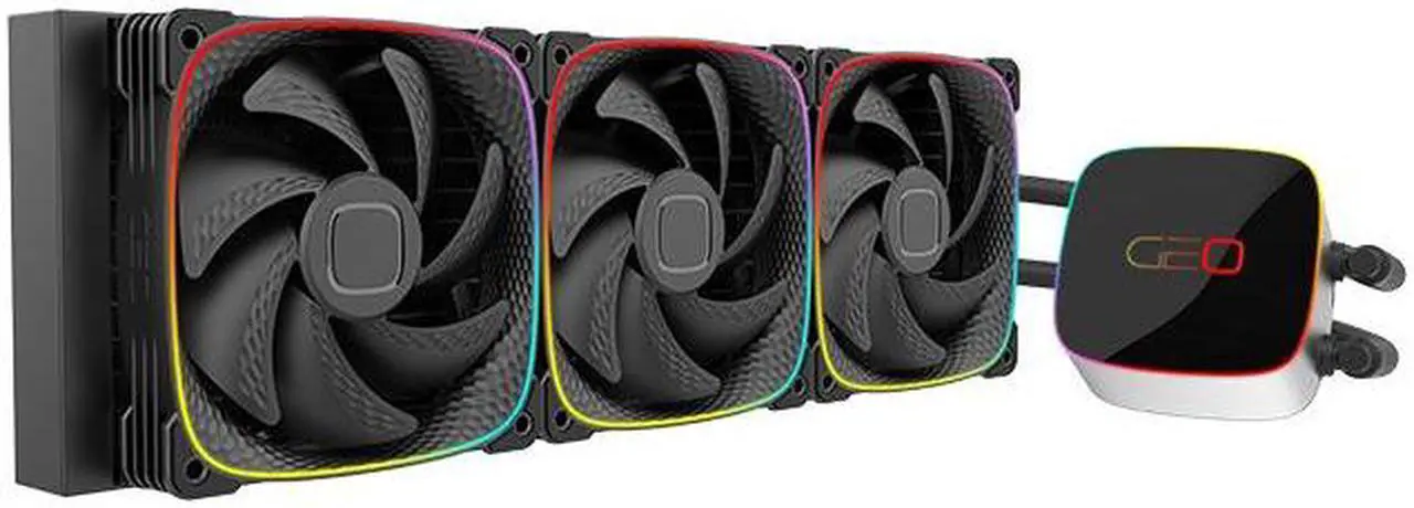 Geometric Future Eskimo Junior - 360mm AIO CPU Liquid Cooler- Three RGB ...