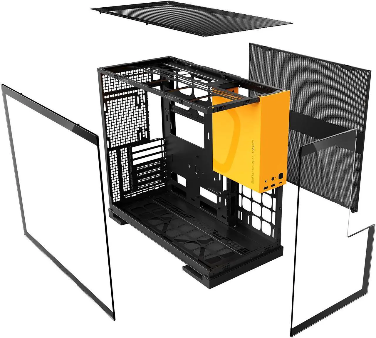 Geometric Future M5 Tempered Glass Mid Tower, E-ATX/ATX Gaming Case, 1 ...