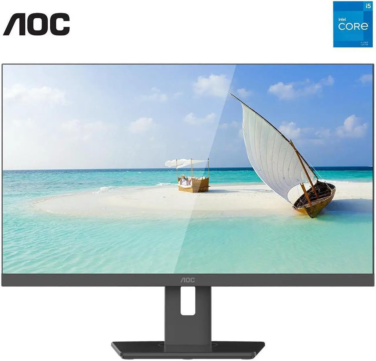AOC All-in-One PC Business Desktop 27" IPS Intel Core i5-12400 16GB ...