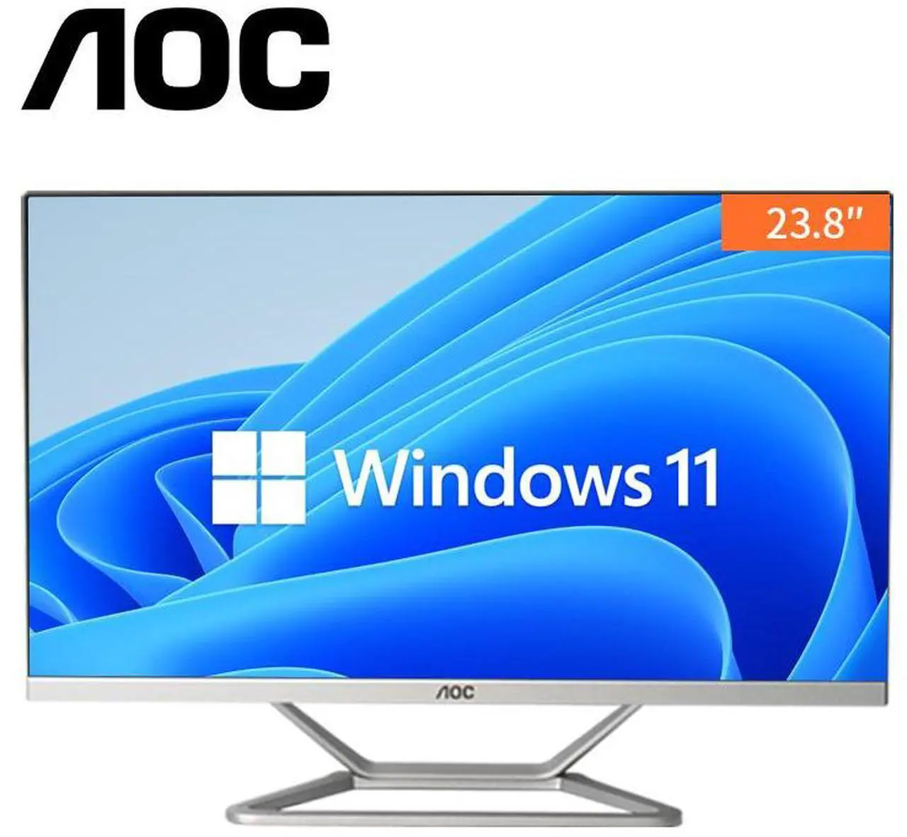 AOC All-in-One PC Business Desktop 23.8" FHD Screen AMD R3 3250U 512 GB ...