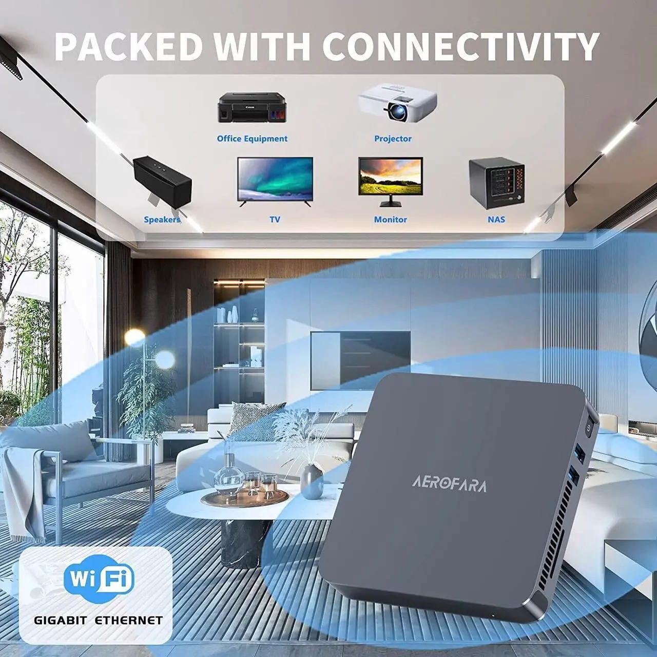 AEROFARA Windows 11 Pro Mini PC Aero 2 Pro Desktop Computers with Intel ...