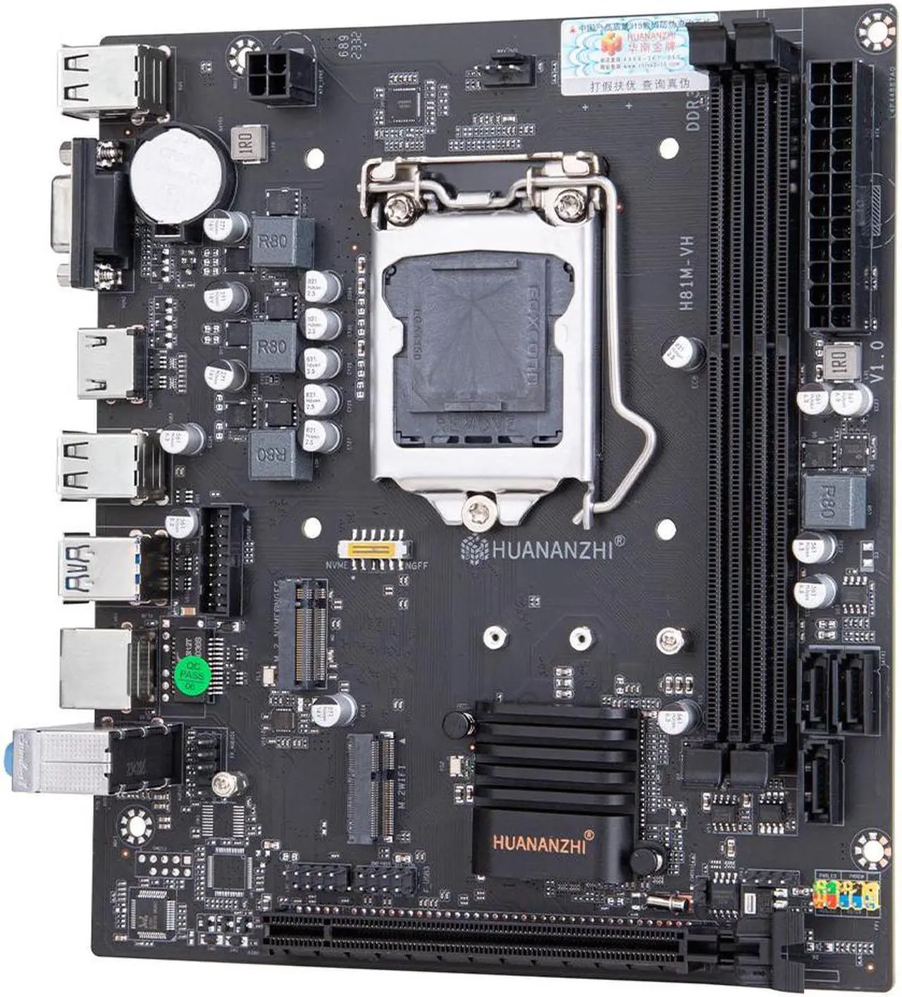 HUANANZHI H81M VH Motherboard M-ATX For LGA 1150 Support i3 i5 i7 DDR3 1333 1600MHz 16GB SATA M ...