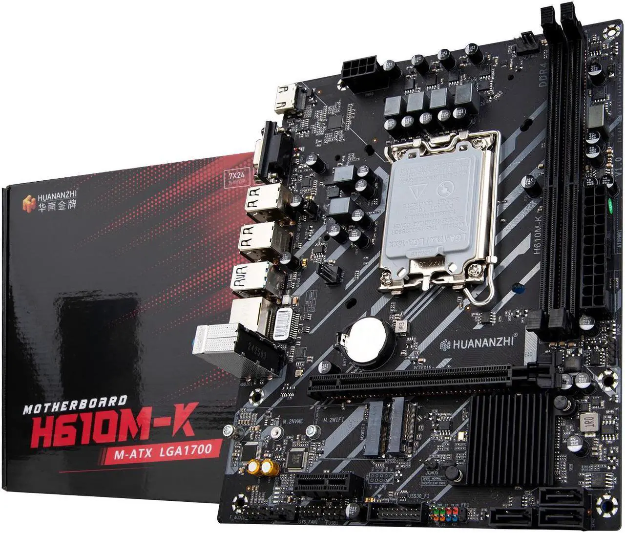 HUANANZHI H610M K MATX DDR4 Motherboard Support12 13 14 Gen H610 Intel ...