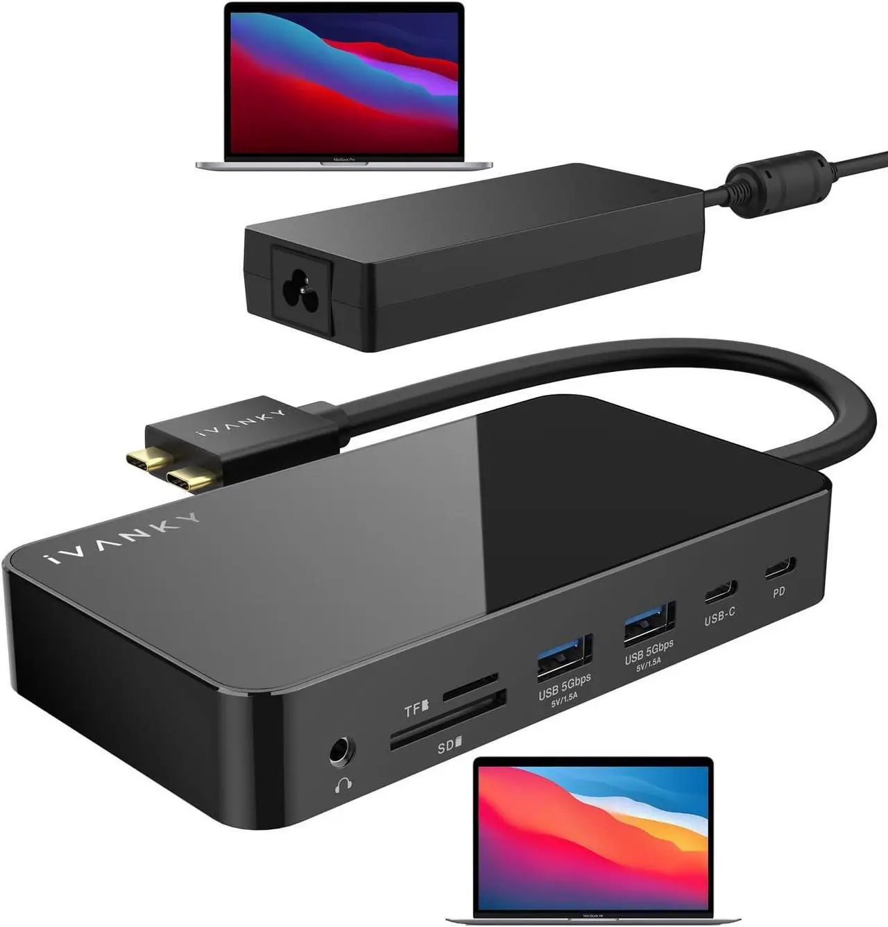 iVANKY FusionDock 1 Docking Station with 150W Power Adapter, 12-in-2 ...