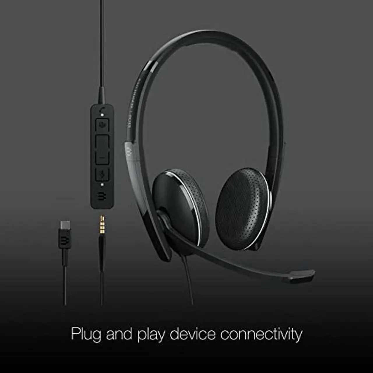 Global Teck Bundle of EPOS/Sennheiser 165T UC Stereo Headset, Teams ...