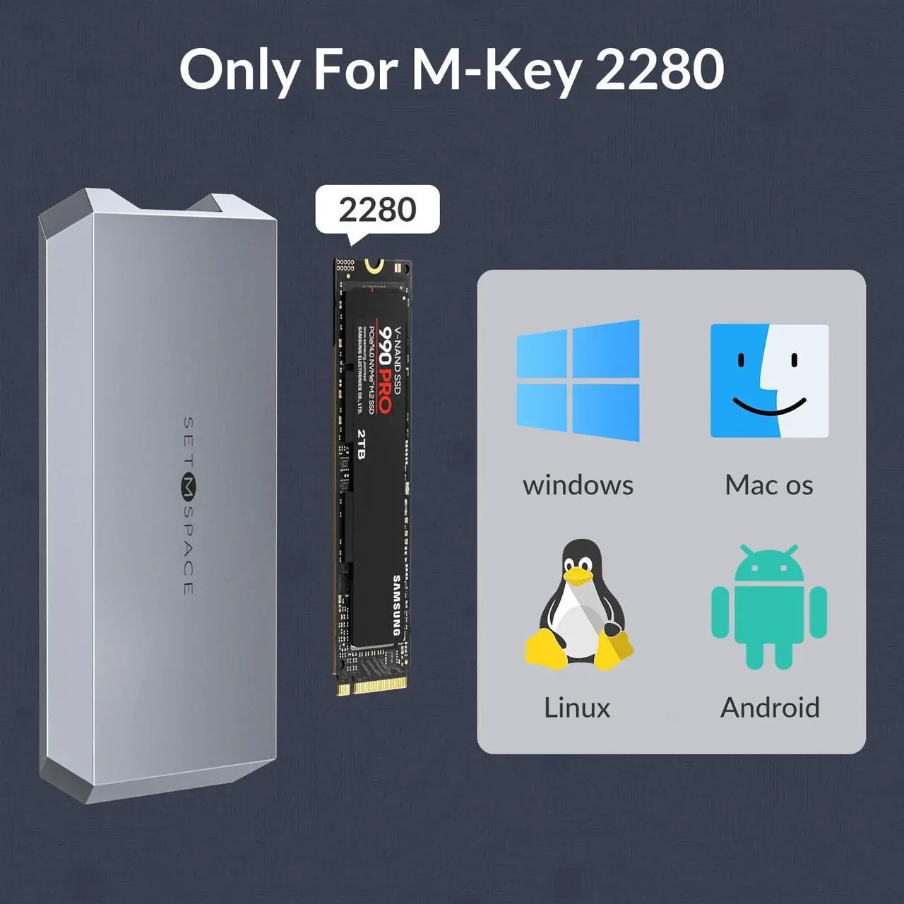 NVME Enclosure 40 Gbps ['Tough Guy' Quality] M.2 Enclosure Compatible ...