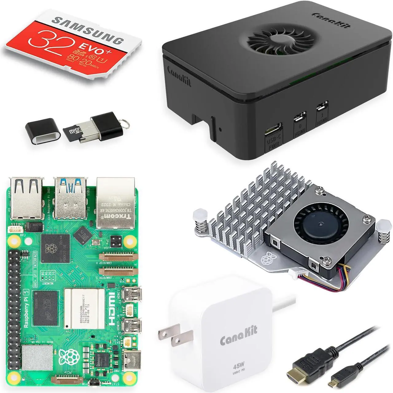 CanaKit Raspberry Pi 5 Essentials Starter Kit (4GB RAM) - Newegg.com