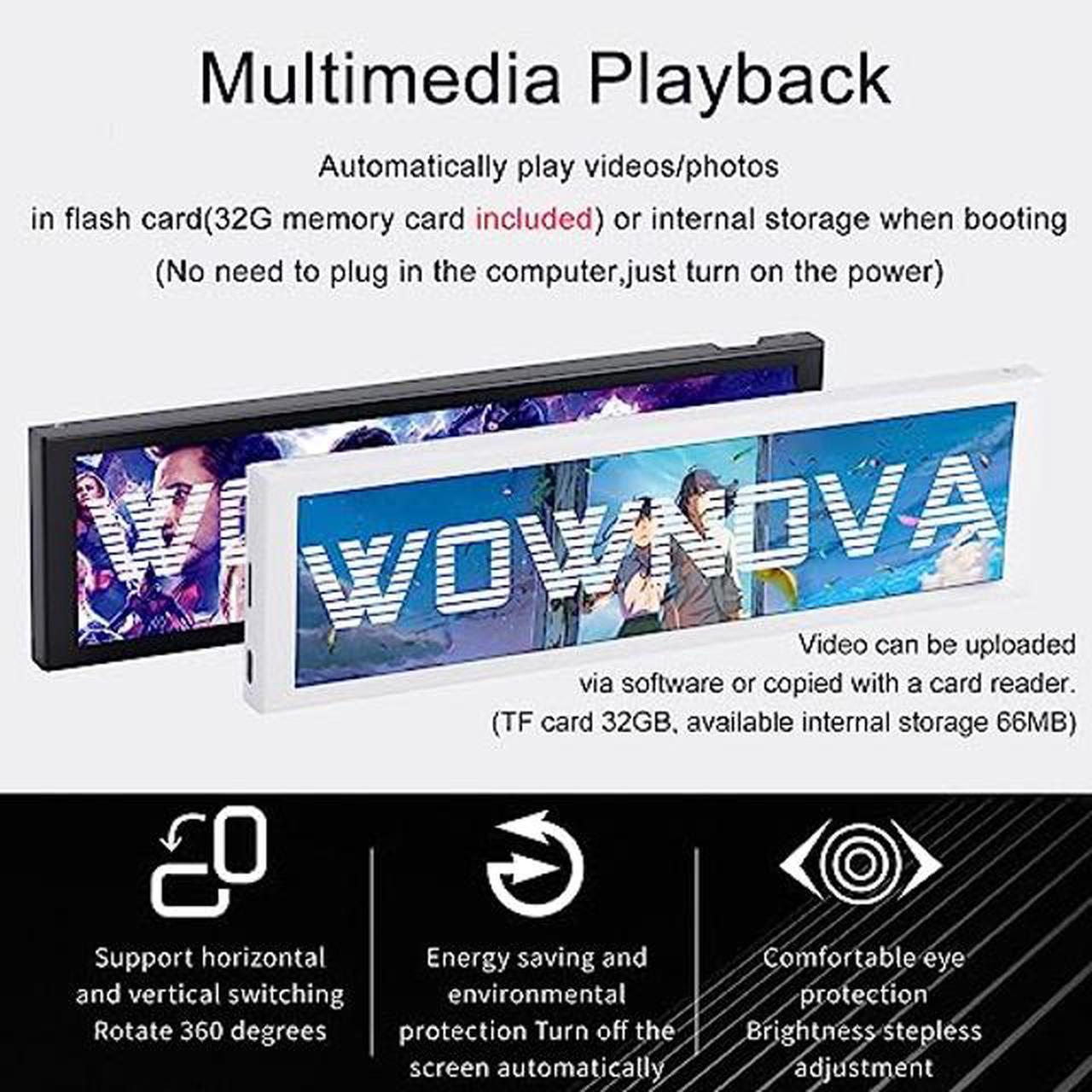 Breast Milk Pitcher WOWNOVA 8.8 Computer Temp Monitor - IPS Mini Screen ...