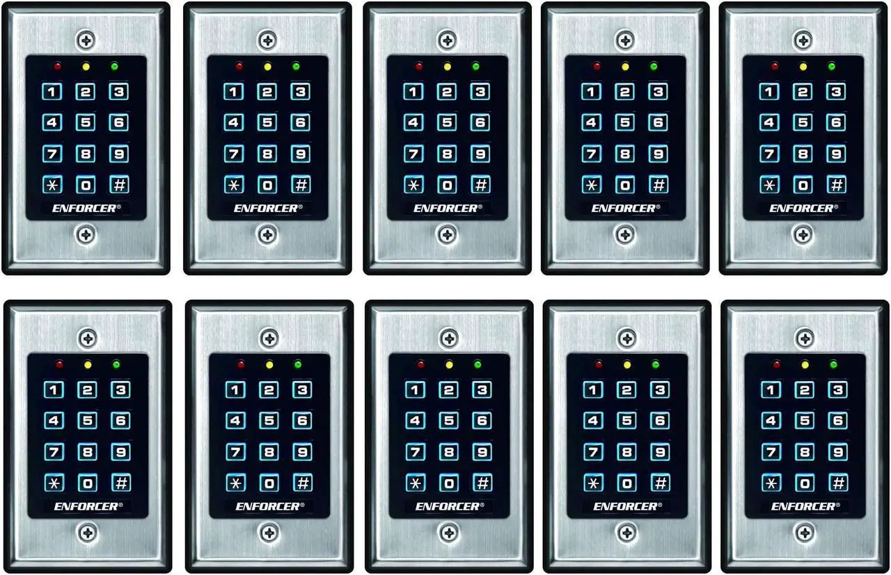 Seco-Larm SK-1011-SDQ Enforcer Access Control Keypad (Pack of 5), Up to ...
