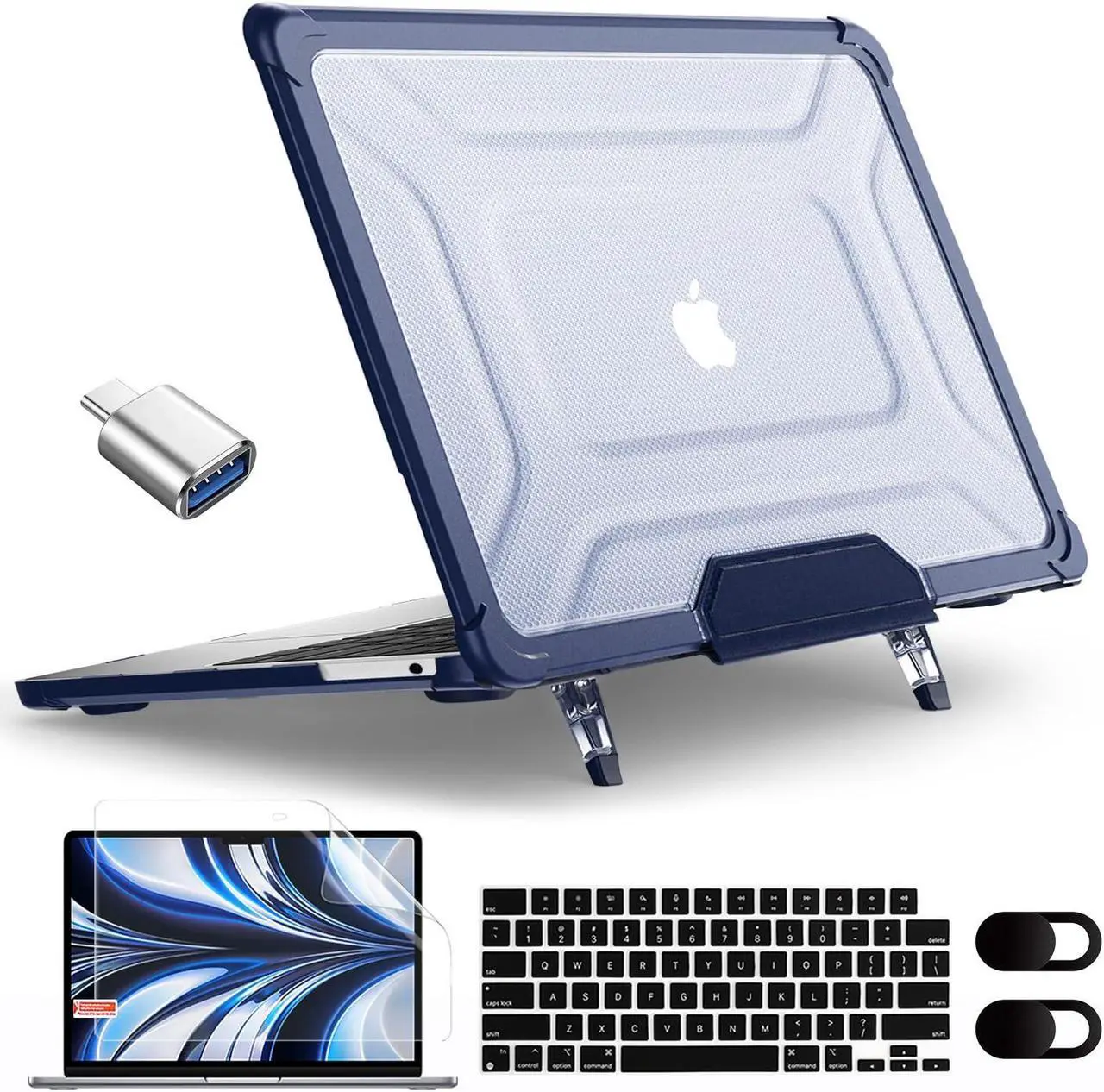 MEEgoodo Case for M3 MacBook Air 15 inch Case 2024 2023 A3114 A2941 ...