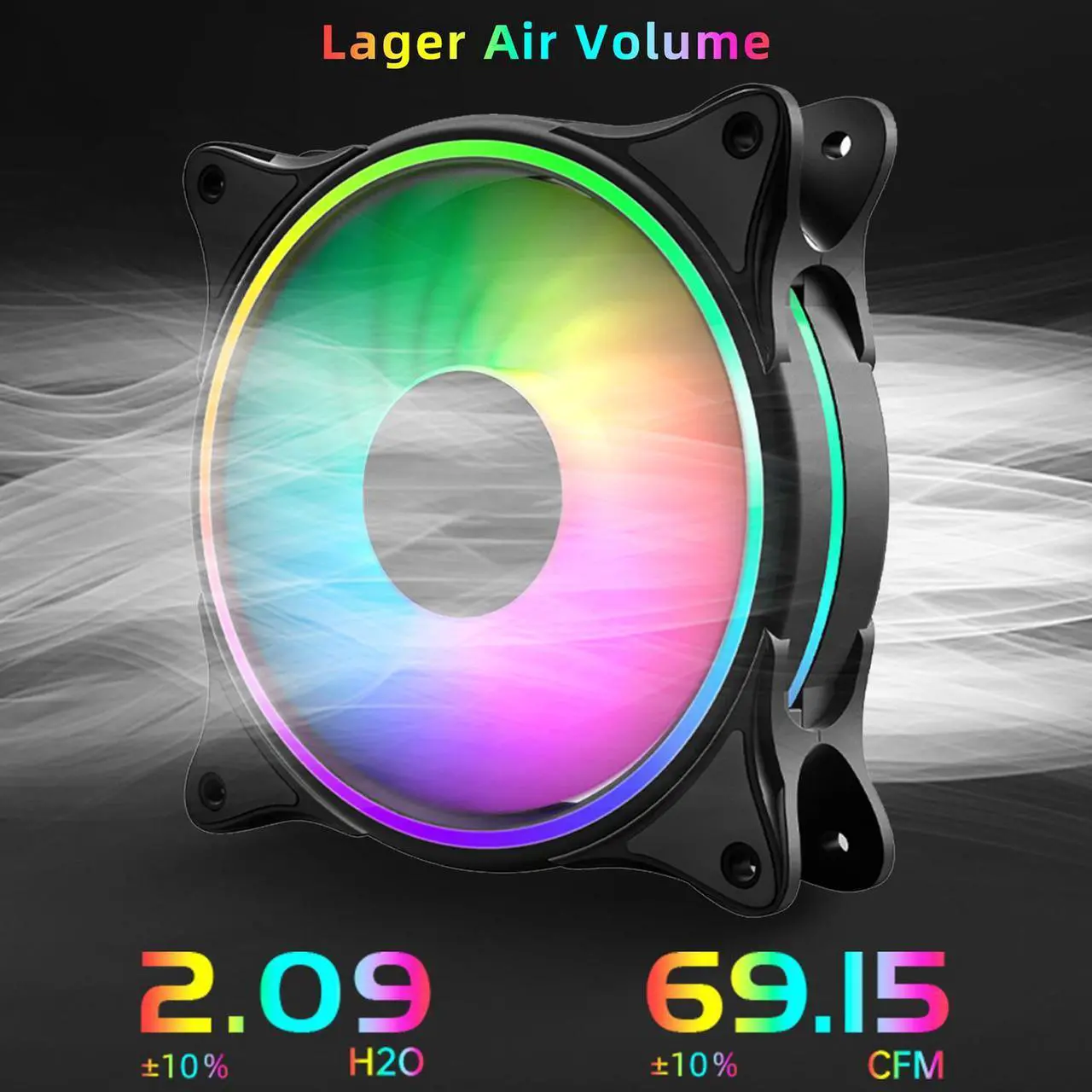 ARGB Case Fans (PWM), 6 pack / 120mm Silent Computer Cooling PC Case ...