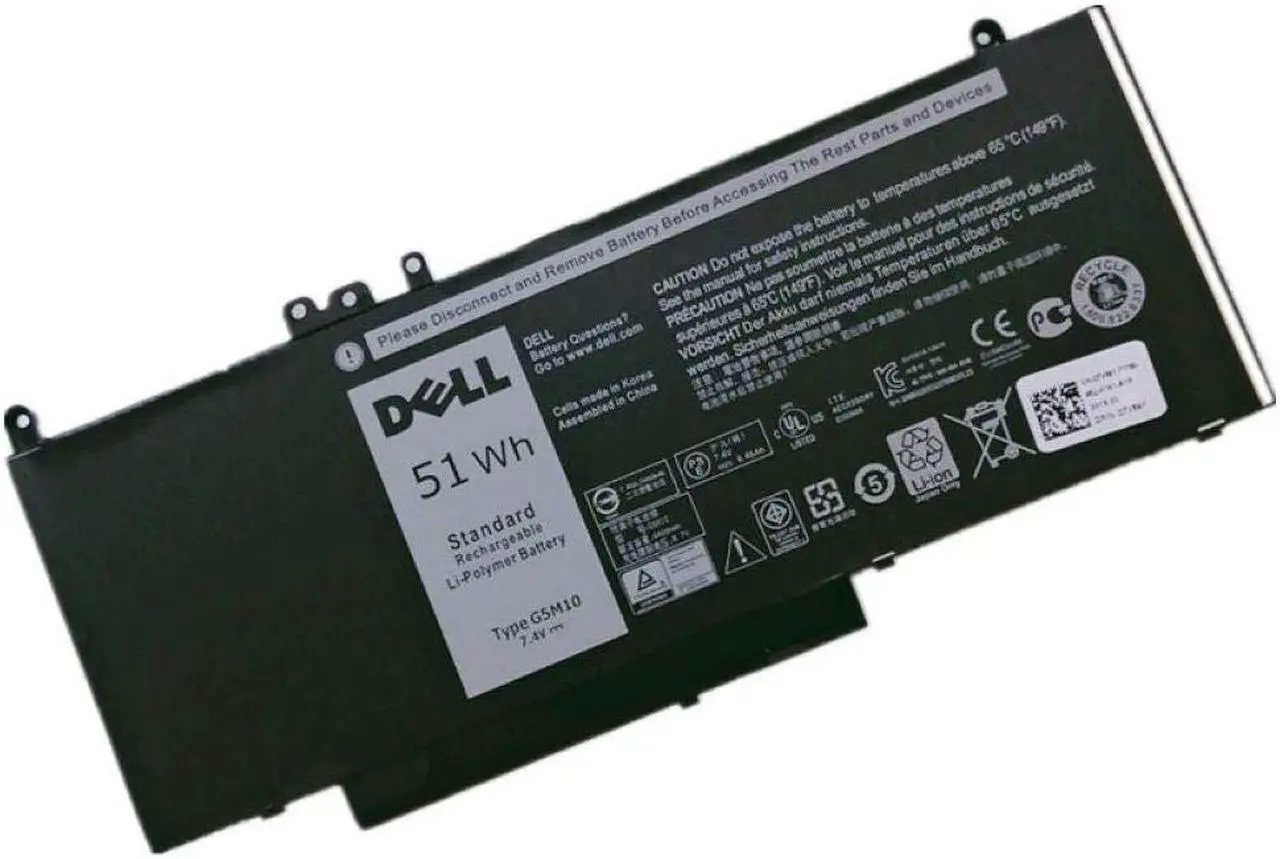 DELL G5M10 51WH 7.4V 4Cell Laptop Battery Compatibale with Latitude 14 ...