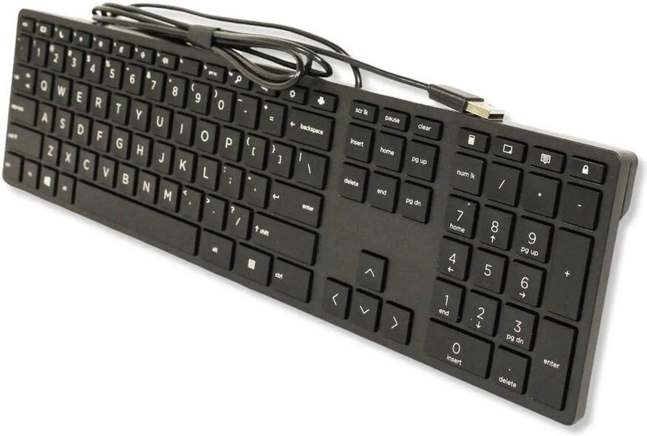 HP Smart Buy Wired 320K Slim Keyboard Black 108 Keys USB-A HSA-C001K ...