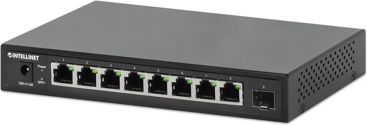Intellinet 9-Port Switch with 8 x 2.5G Ethernet Ports and 1 SFP+ Uplink ...