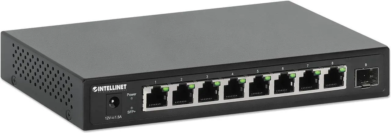 Intellinet 9-Port Switch with 8 x 2.5G Ethernet Ports and 1 SFP+ Uplink ...