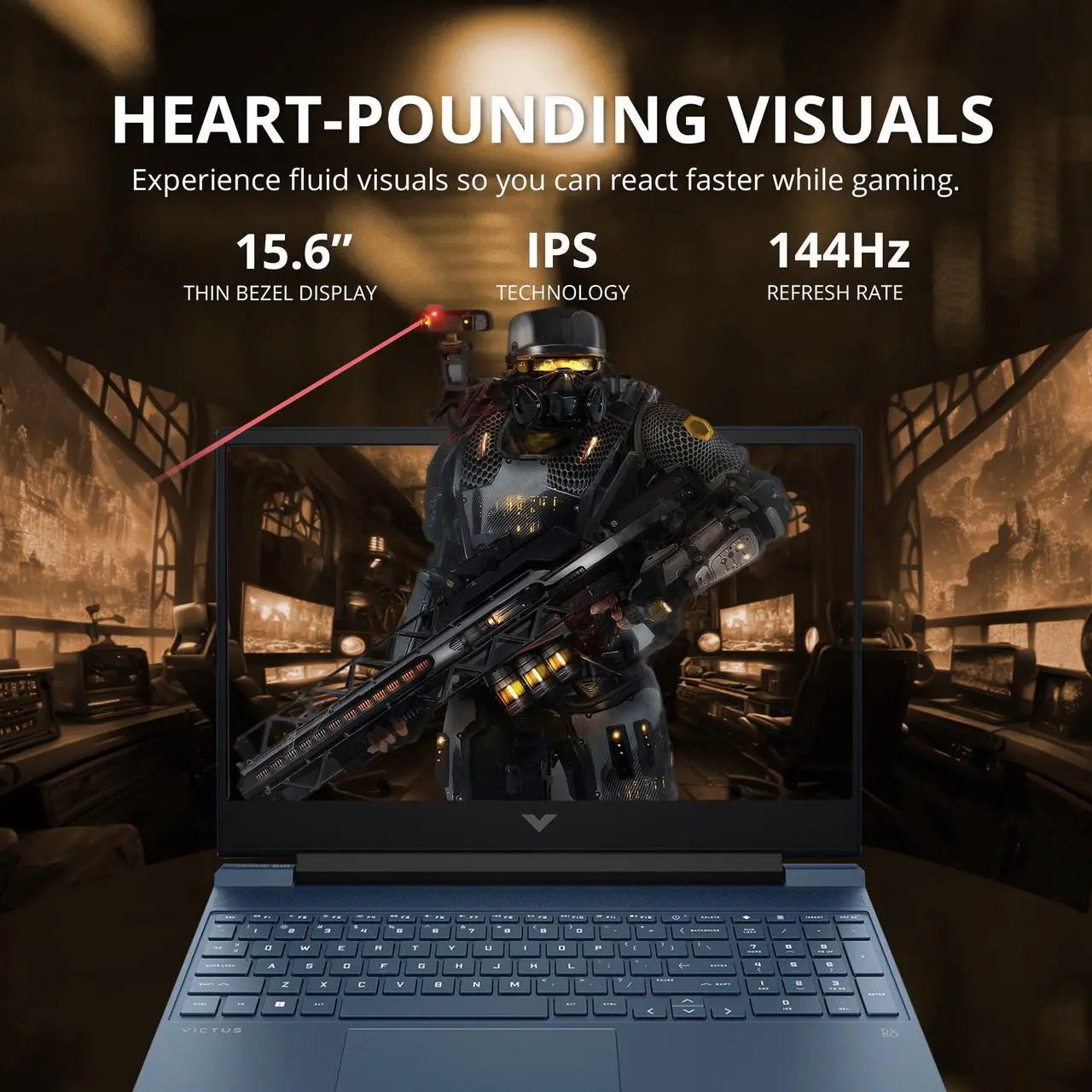 HP Victus Gaming Laptop, 15.6" FHD 144Hz IPS Display, Intel Core i5 ...