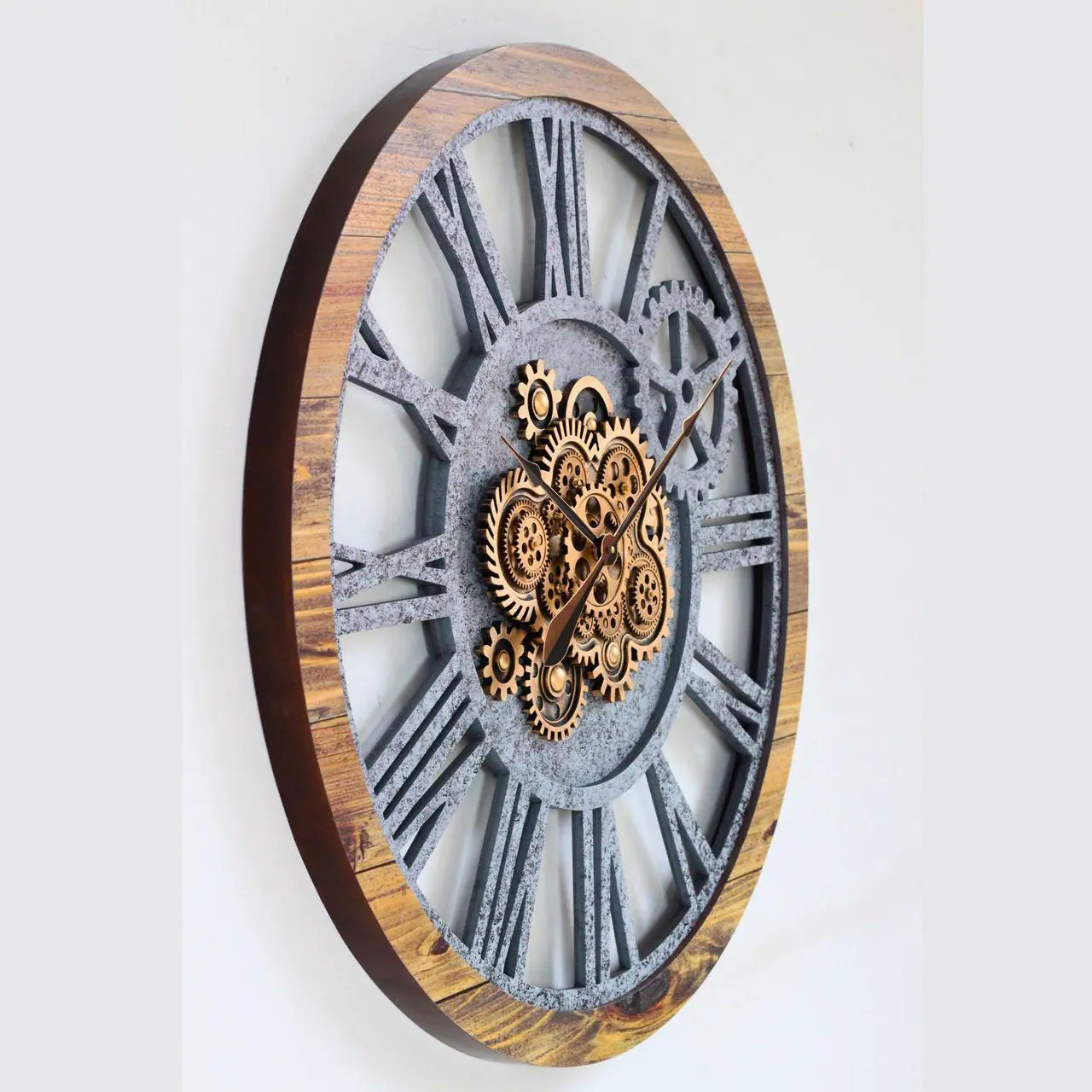 The Gears Clock 36'' Inch Real Moving Gear Wall Clock Vintage ...
