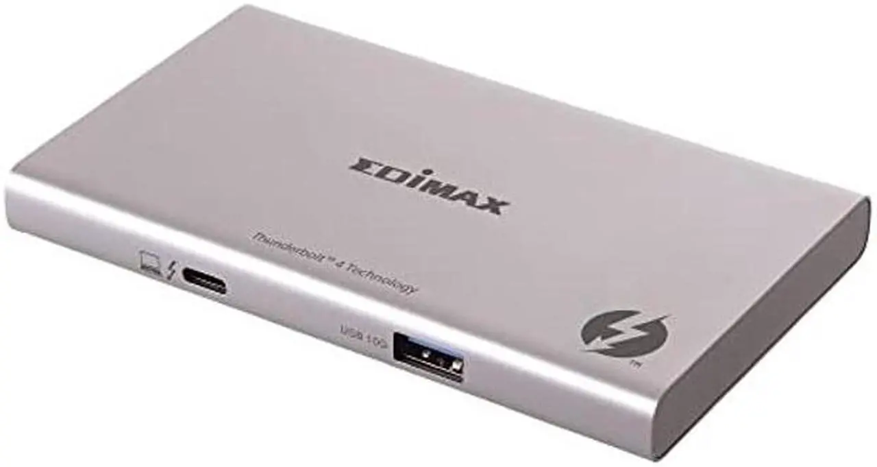 EDiMAX 5-in-1 Thunderbolt 4 Mini Slim Dock, 40Gbps, 3X 15W TB4 Ports ...