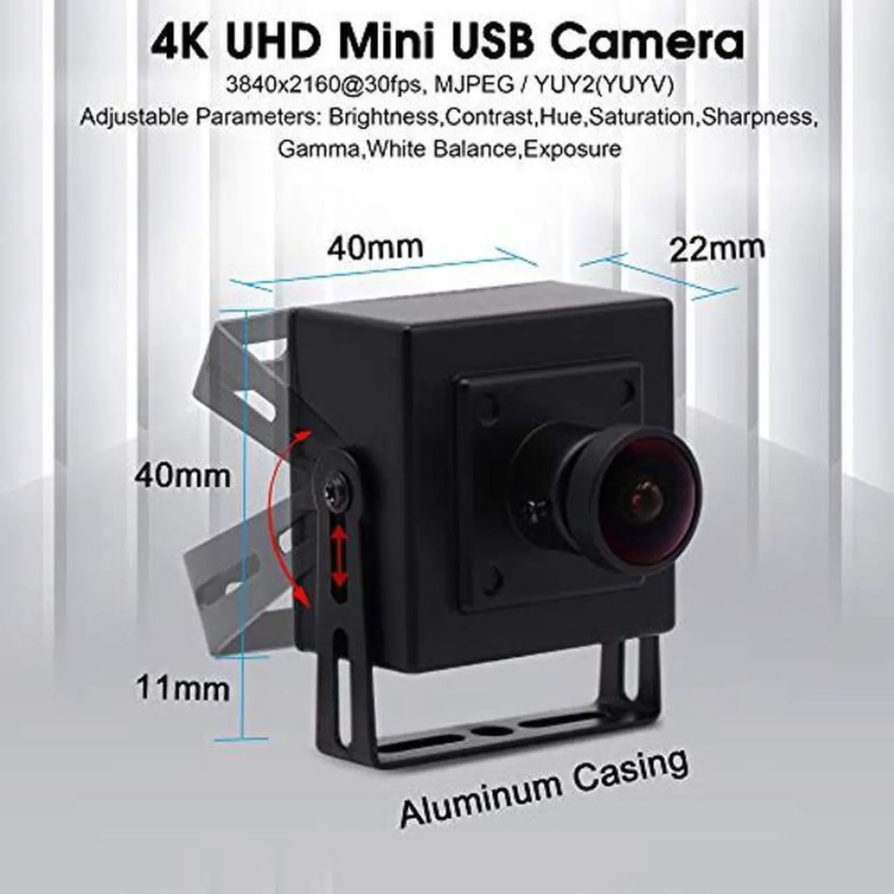 SVPRO Streaming Camera 4K 30fps Ultra HD Webcam with 170 Degree Lens ...