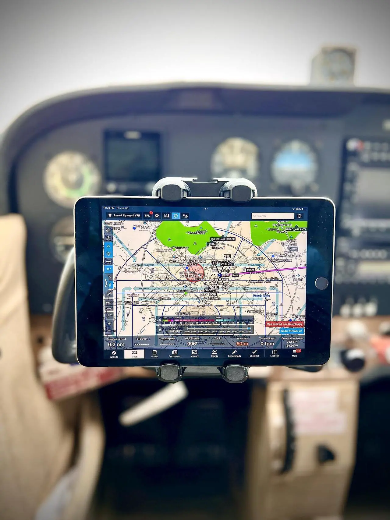 FlightPro ProAviator Yoke Mount for iPad Pro 12.9", iPad Mini & Phones ...