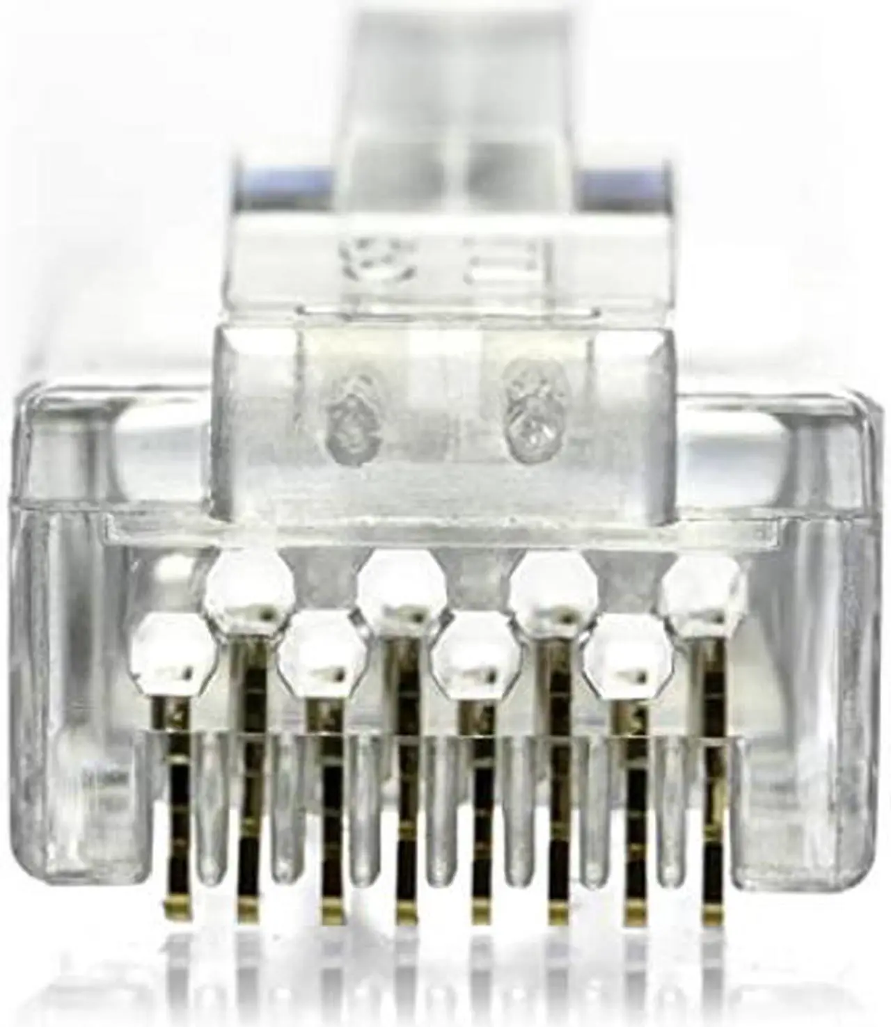 NTW Gold Plated Lockable CAT6/6a RJ45 Pass Through Connectors (100 Pack ...