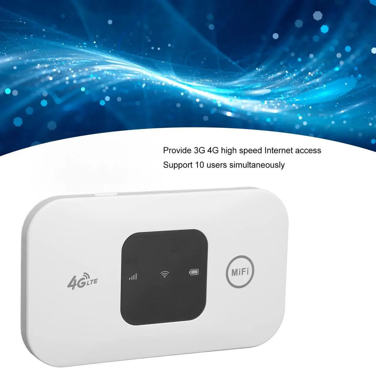 MF800 2 4G WiFi Router, Portable 4G LTE Modem Router with SIM Card Slot ...
