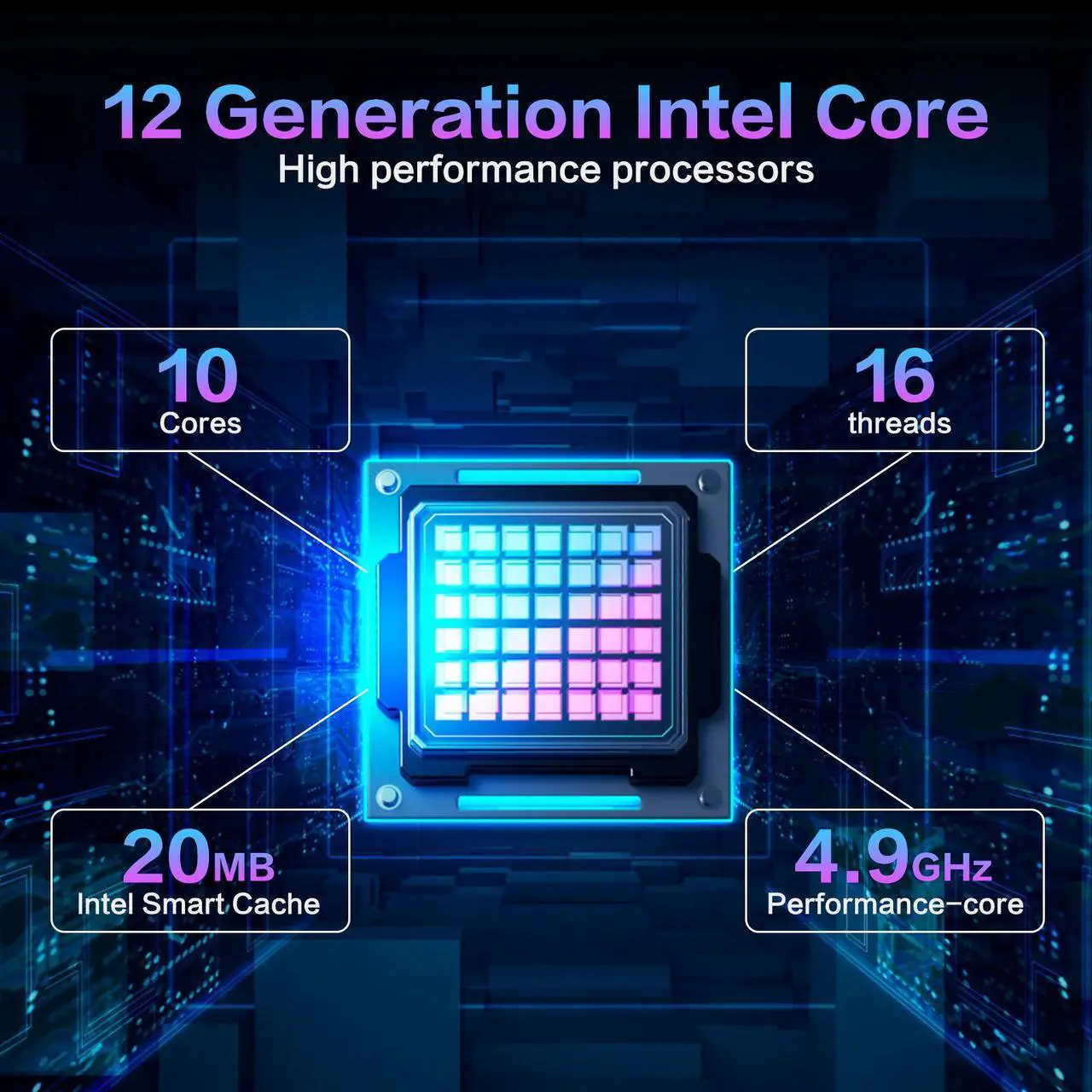 AOACE Gaming Desktop Intel Core i5 12600KF (10 Core up to 4.9GHz),AMD ...