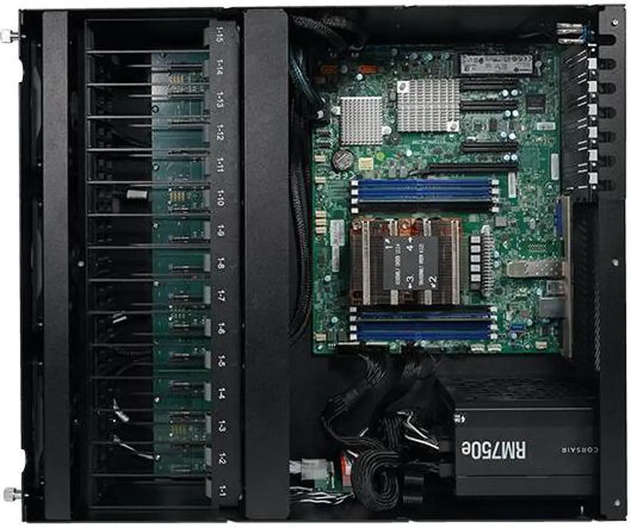 45Drives - 45HomeLab HL15 - 15Hot-Swap Drive Bays - Corsair 750 Power ...