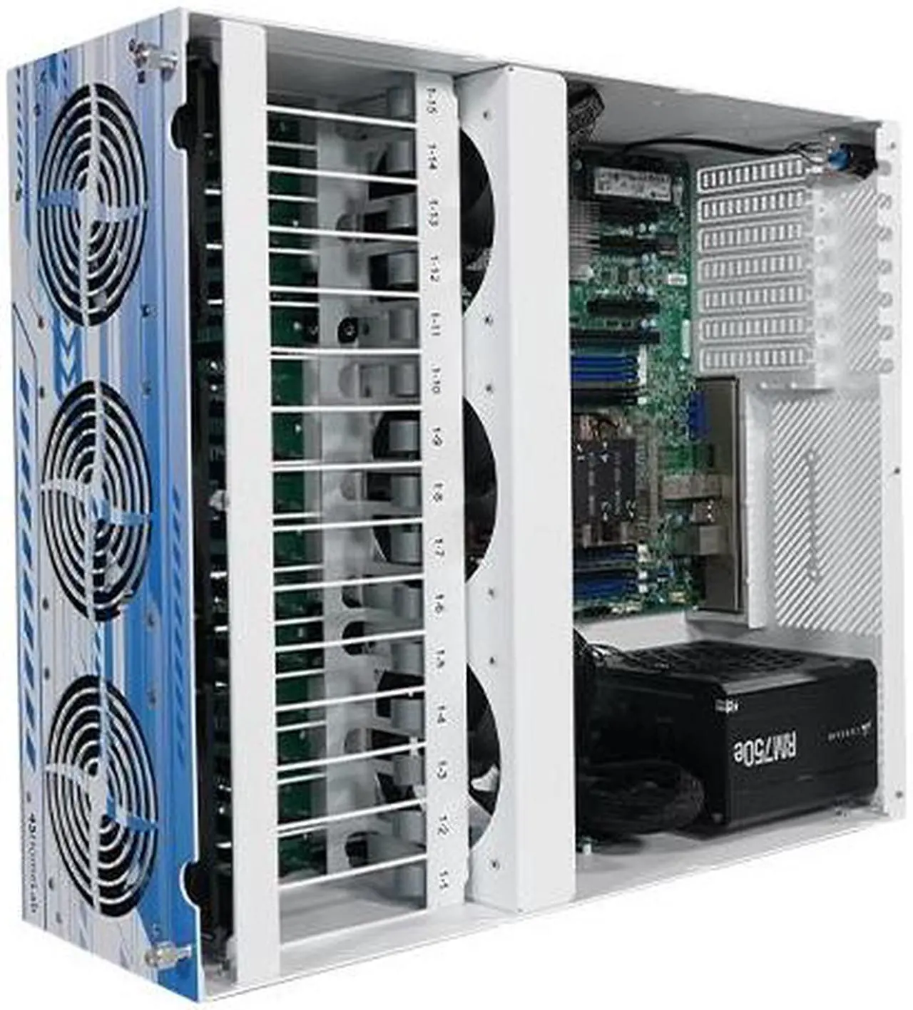 45Drives - 45HomeLab HL15 - 15Hot-Swap Drive Bays - Corsair 750 Power ...