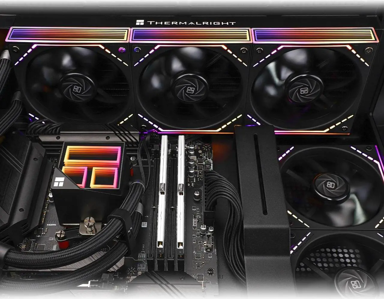 Thermalright Frozen Infinity 360 Black AIO ARGB CPU Liquid Cooler for ...