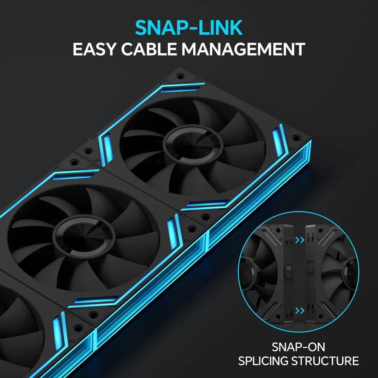 iHTP UNI Fan 120mm ARGB PWM G120PRO Forward Case fan, Daisy-Chain ...
