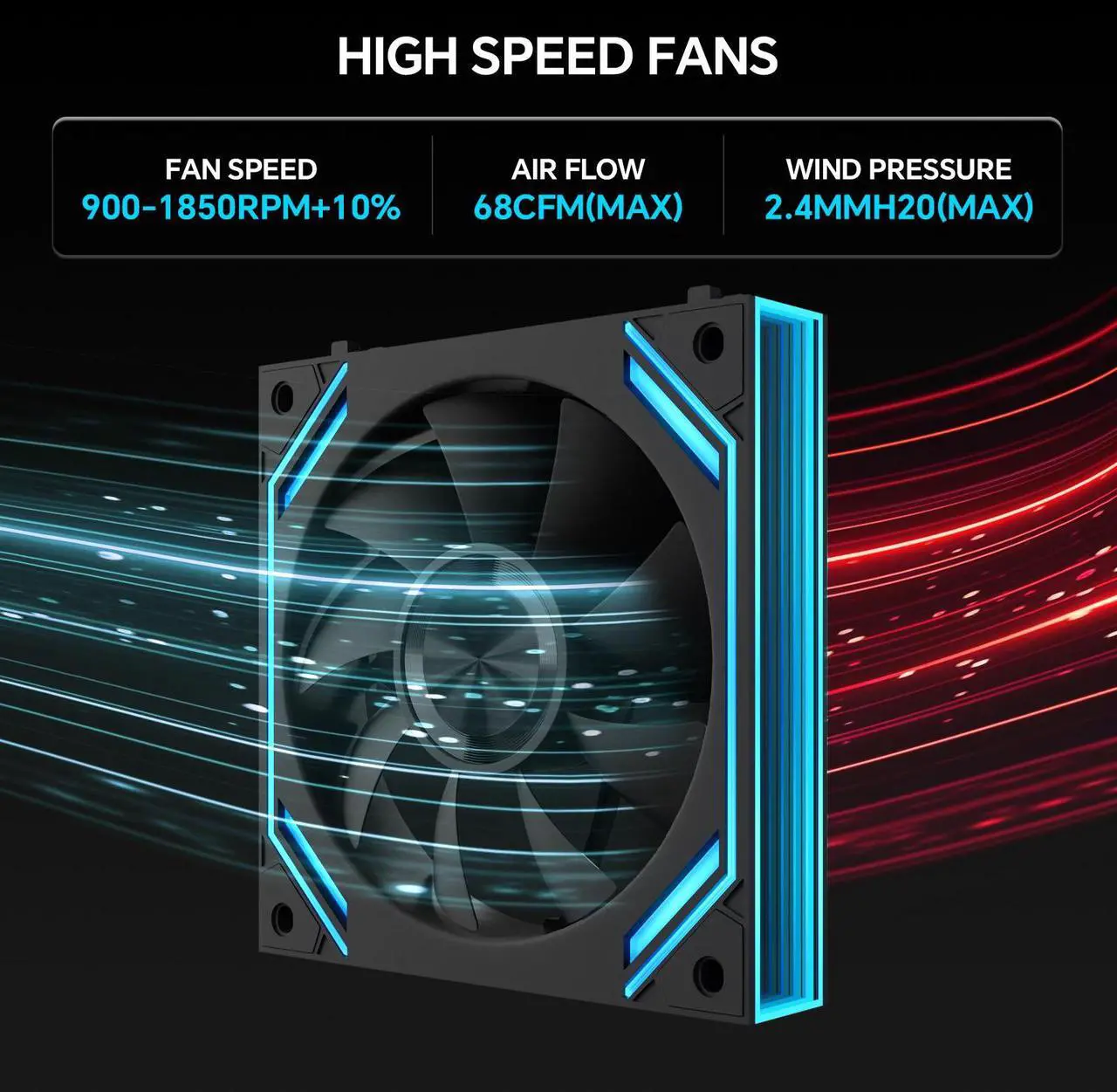 iHTP UNI Fan 120mm ARGB PWM G120PRO Forward Case fan, Daisy-Chain ...