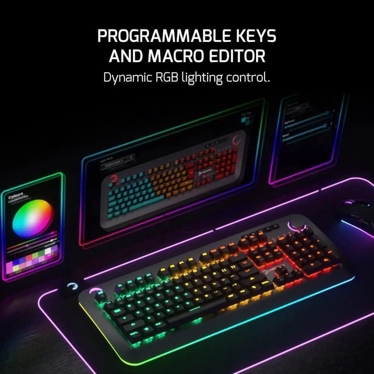 GAMEPOWER Starscream Optical RGB Gaming Keyboard, 104 Full Anti ...