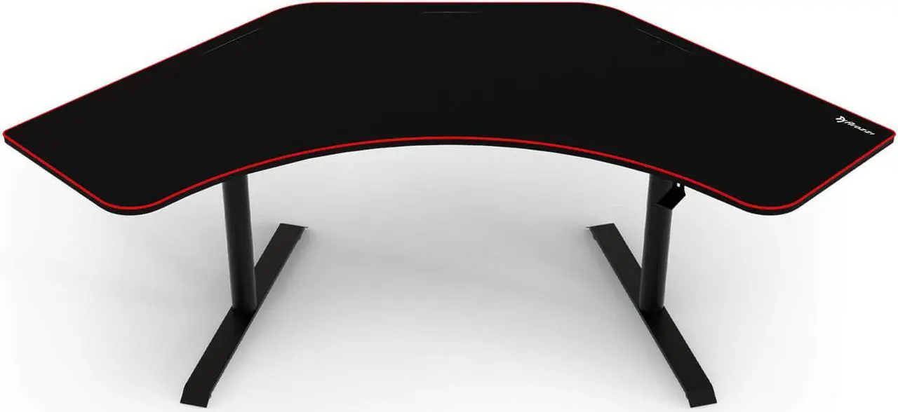 Arozzi Arena Angelo Ultrawide Corner Curved Gaming and Office Desk with ...