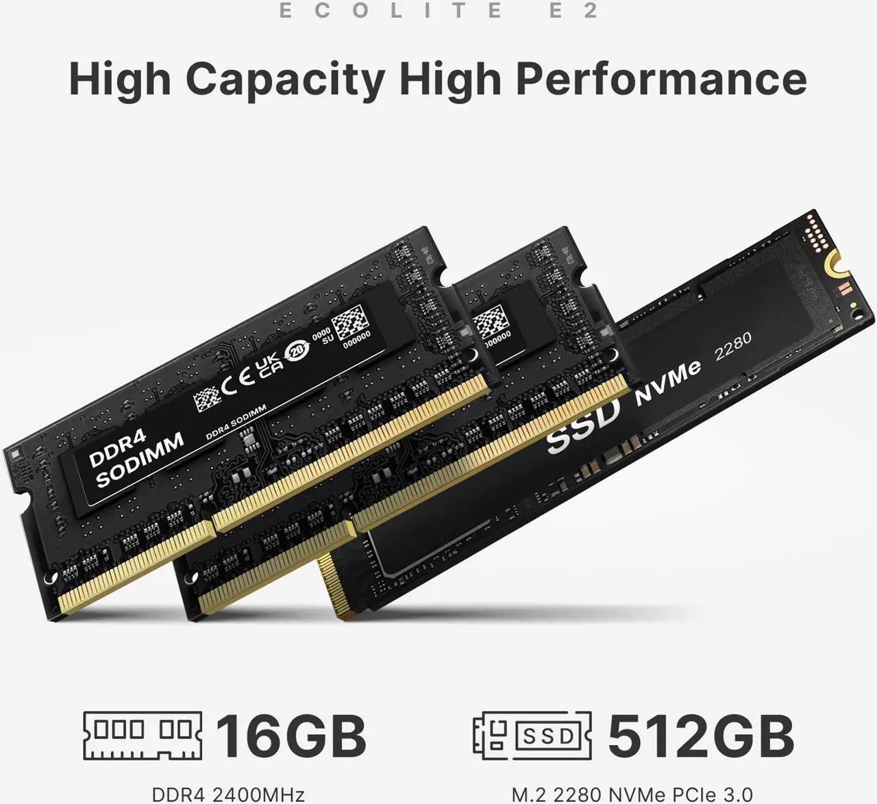 BOSGAME E2 Mini PC AMD Ryzen 5 3550H, 16GB DDR4 RAM 512GB SSD, Radeon Vega 8 Graphics (1.2GHz ...