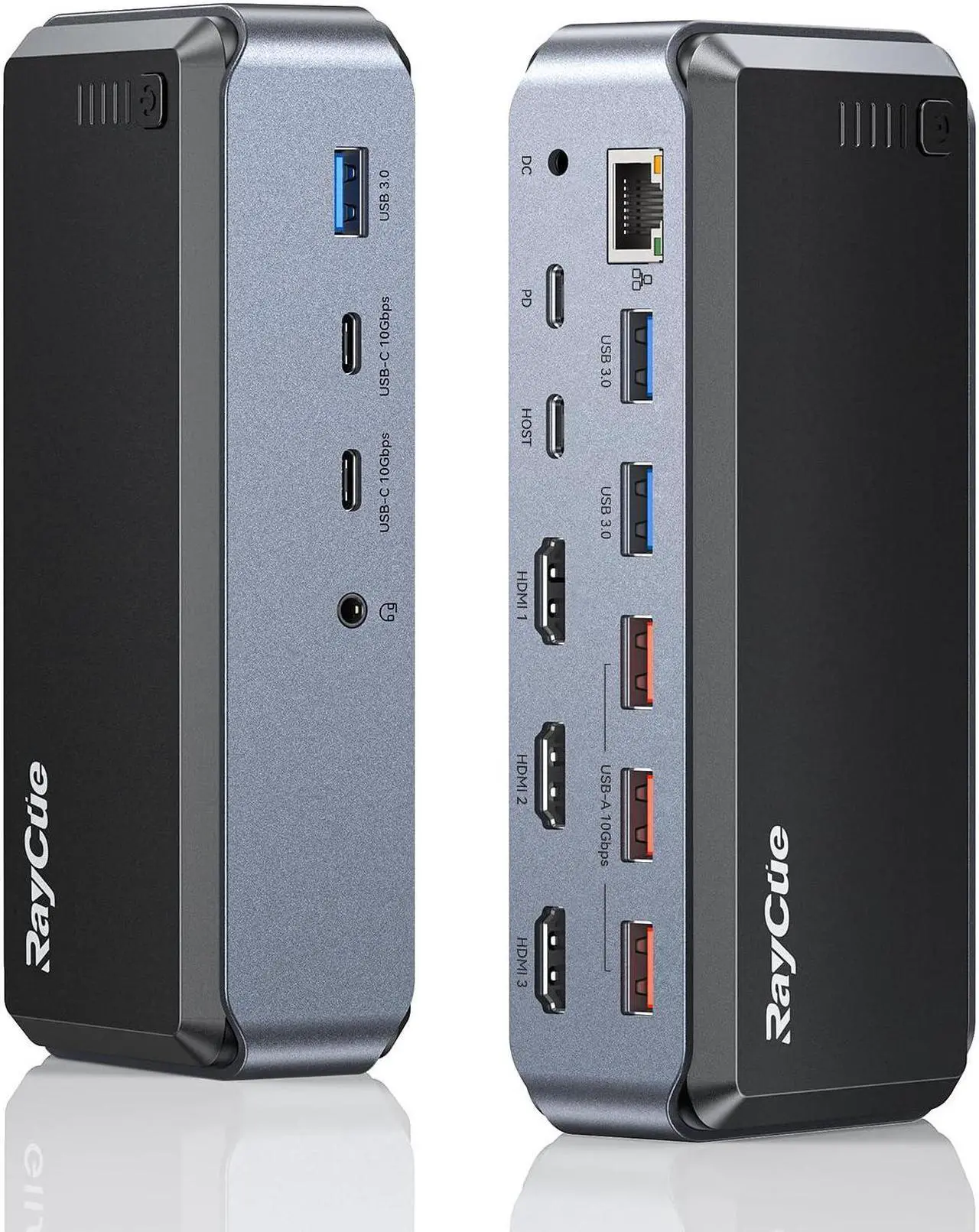 USB C Docking Station Triple Monitor, Raycue 15 IN1 MacBook Pro Docking ...