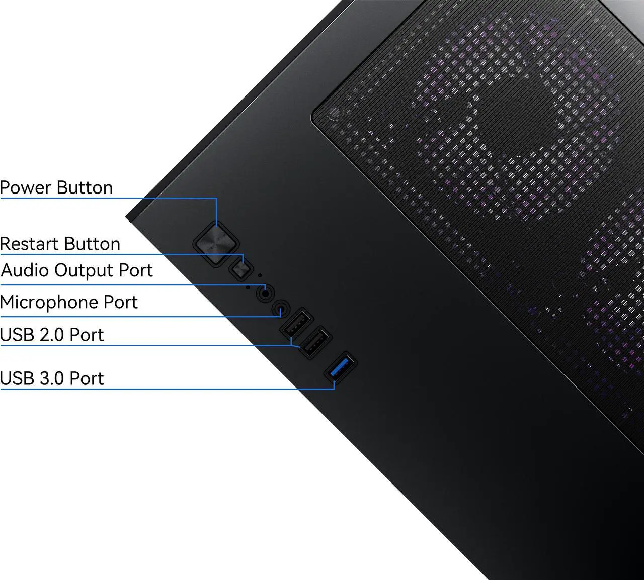 YAWYORE Gaming Desktop Computer PC,AMD Ryzen 5 5600GT,16GB RAM and 1TB ...