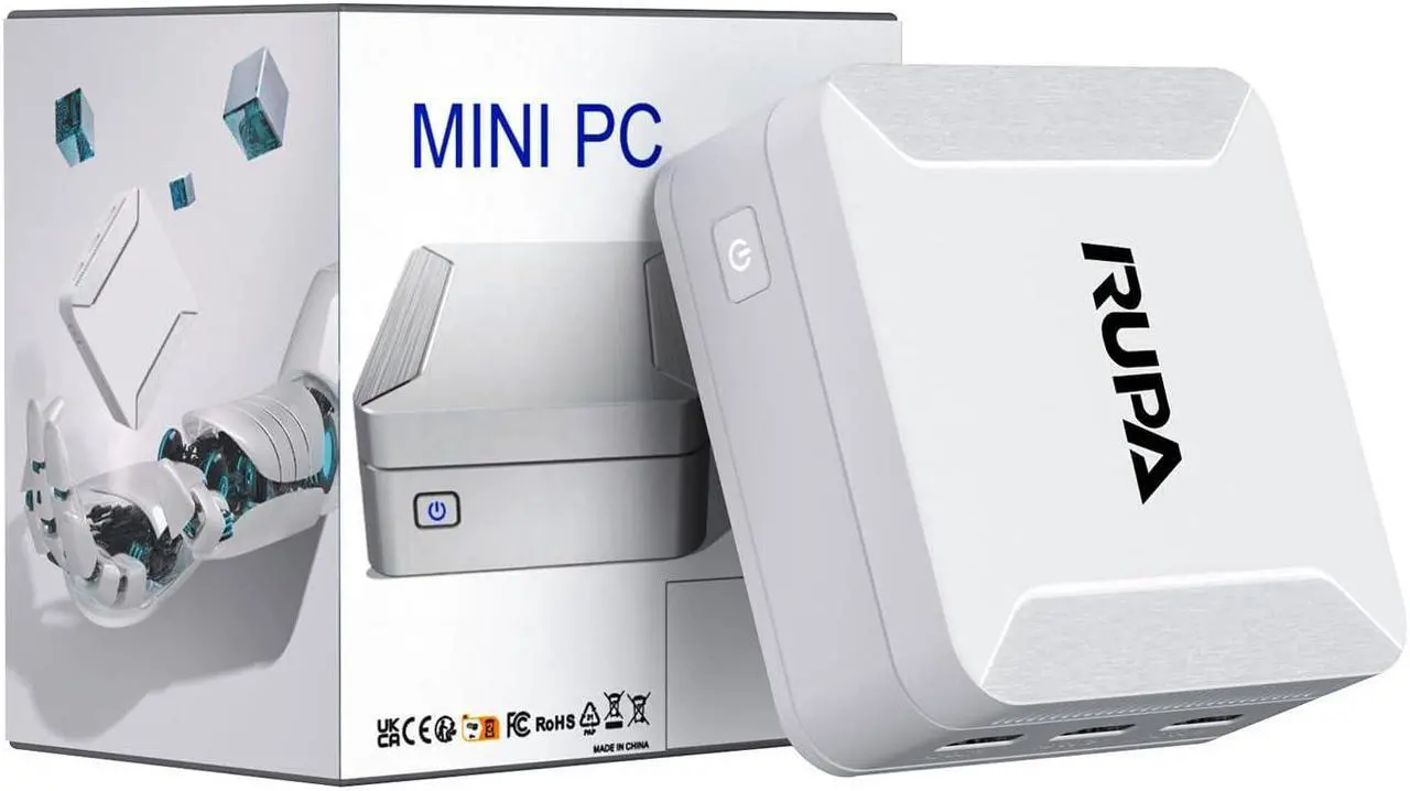 min pc 12+512 White Mini Pc Windows 11, N100 Mini PC 12GB DDR5 RAM ...