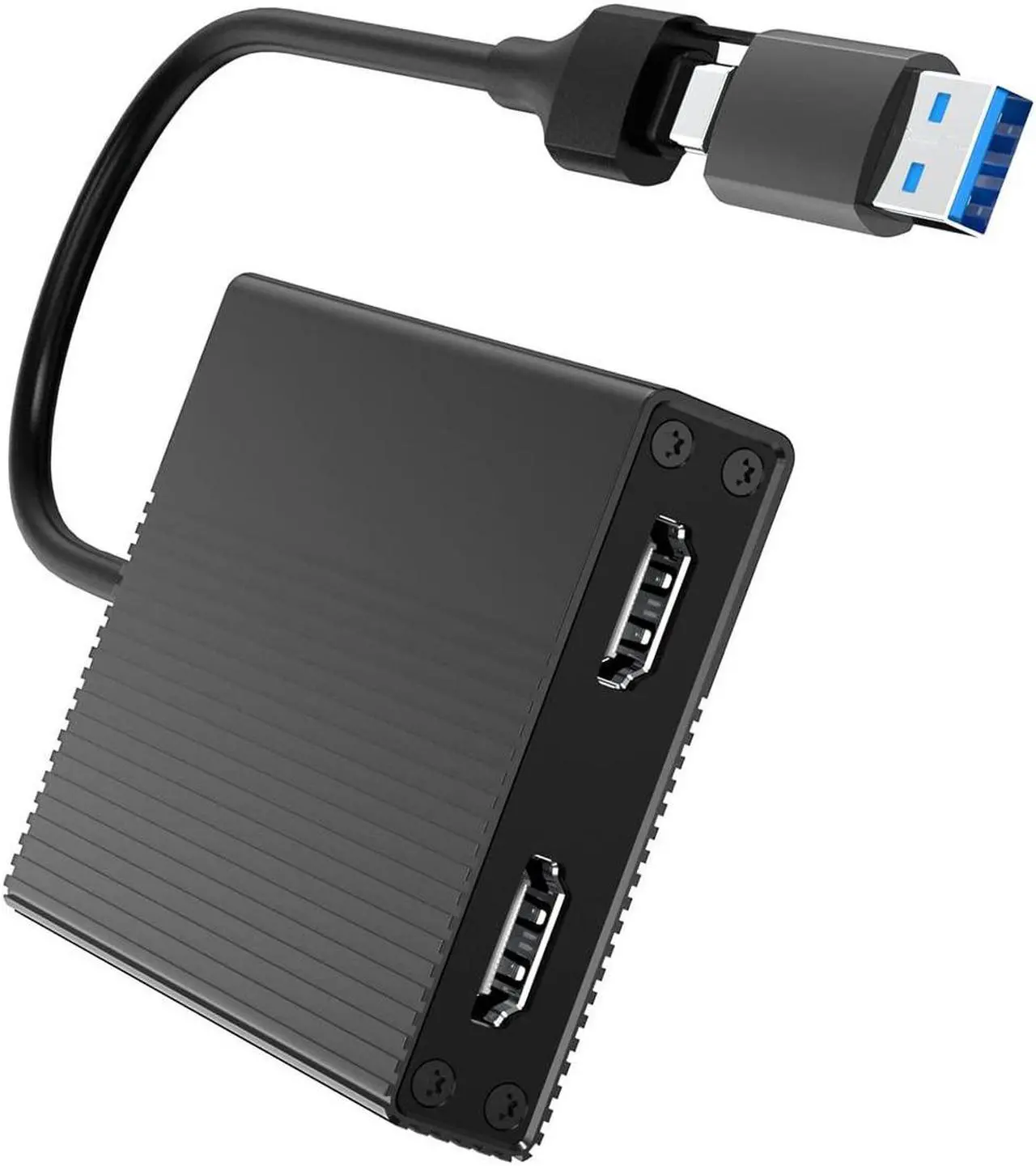 HBAVLINK Displaylink Adapter USB 3.0 to Dual Monitor Adapter, Dual HDMI ...