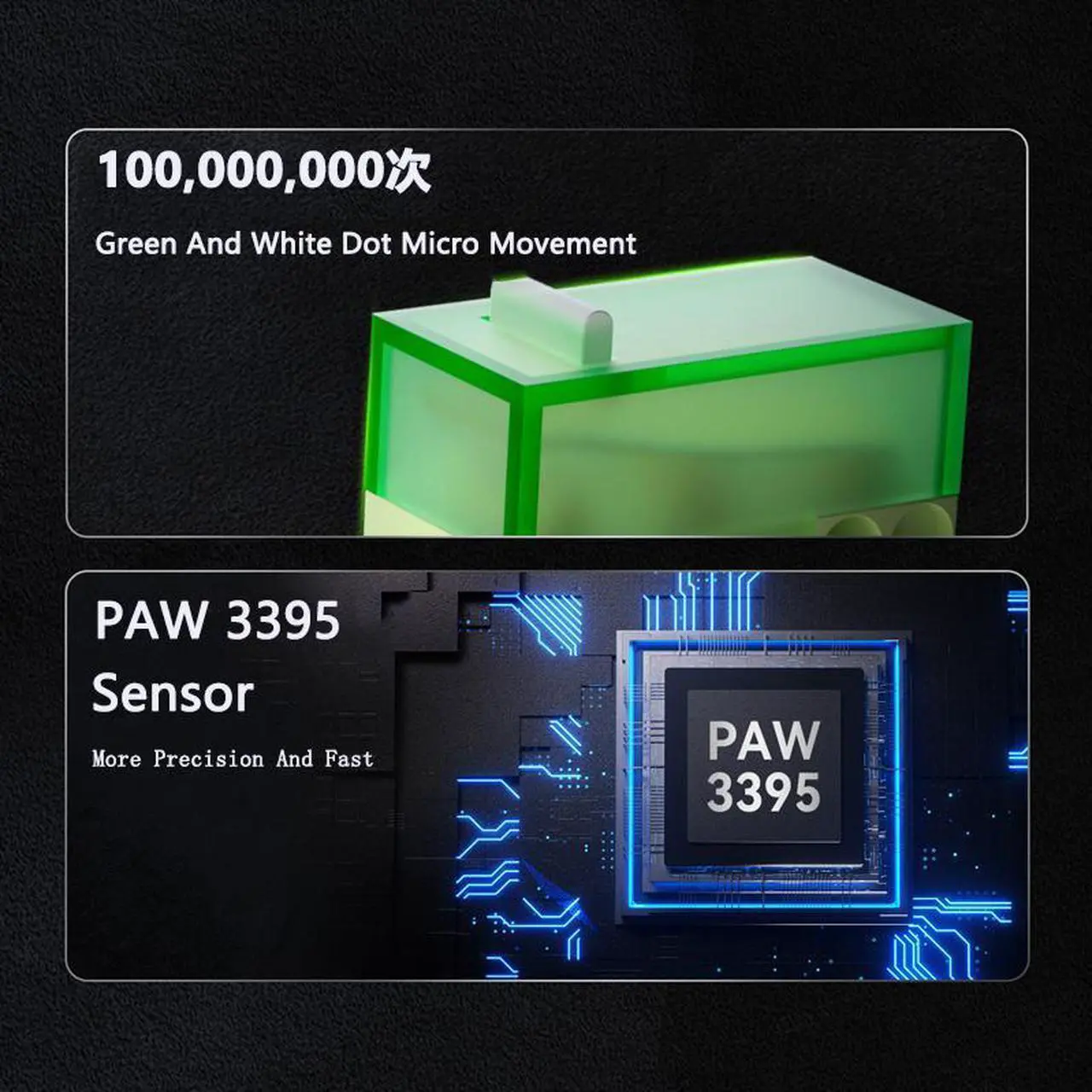 FirstBlood AJ159PRO 8Khz Bluetooth/2.4G/Wired 56G Lightweight Gaming Mouse with Magnetic ...