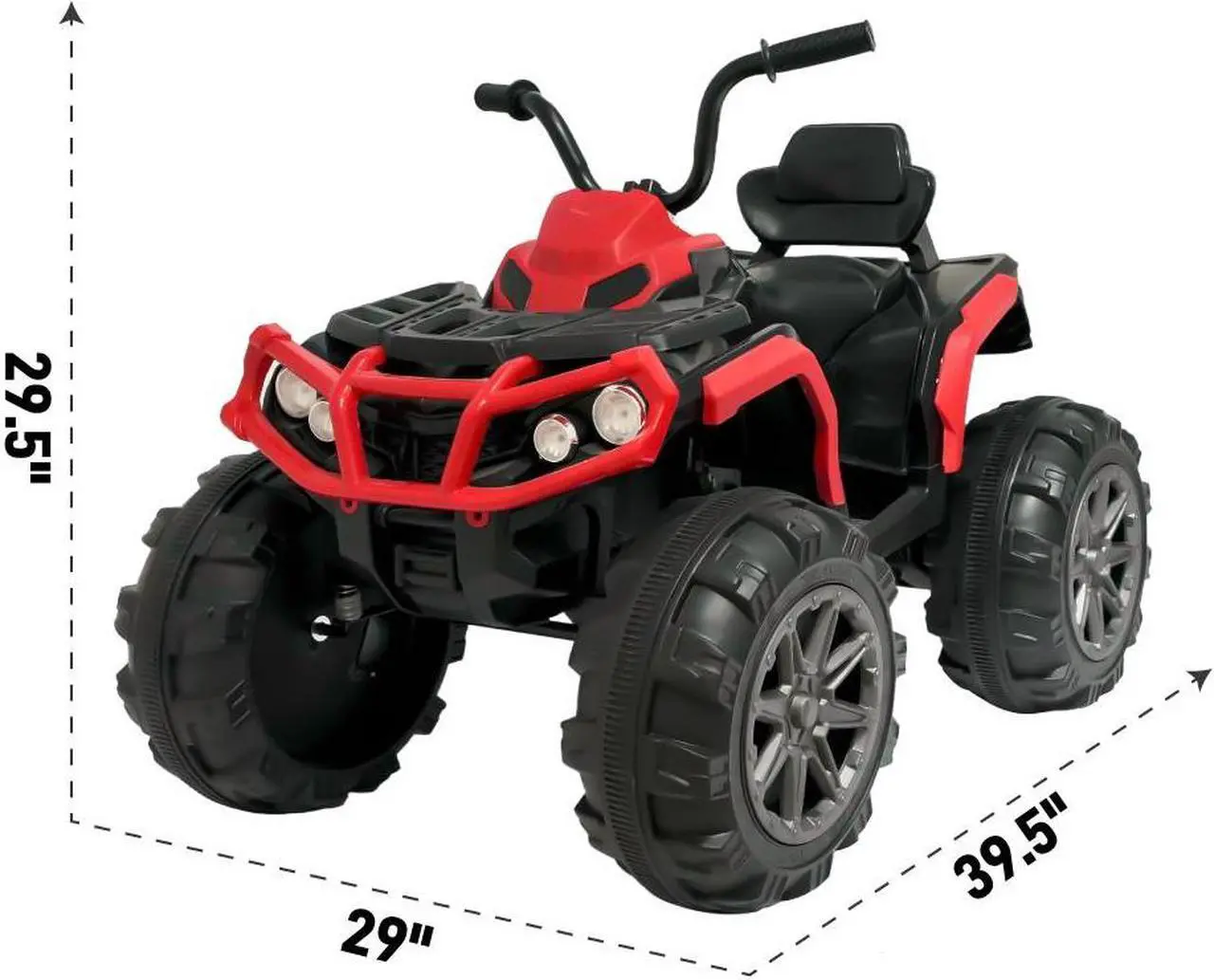 TCARAIWEN 24V Kids Ride on ATV 6mph Electric Power Wheels Quad Car with ...